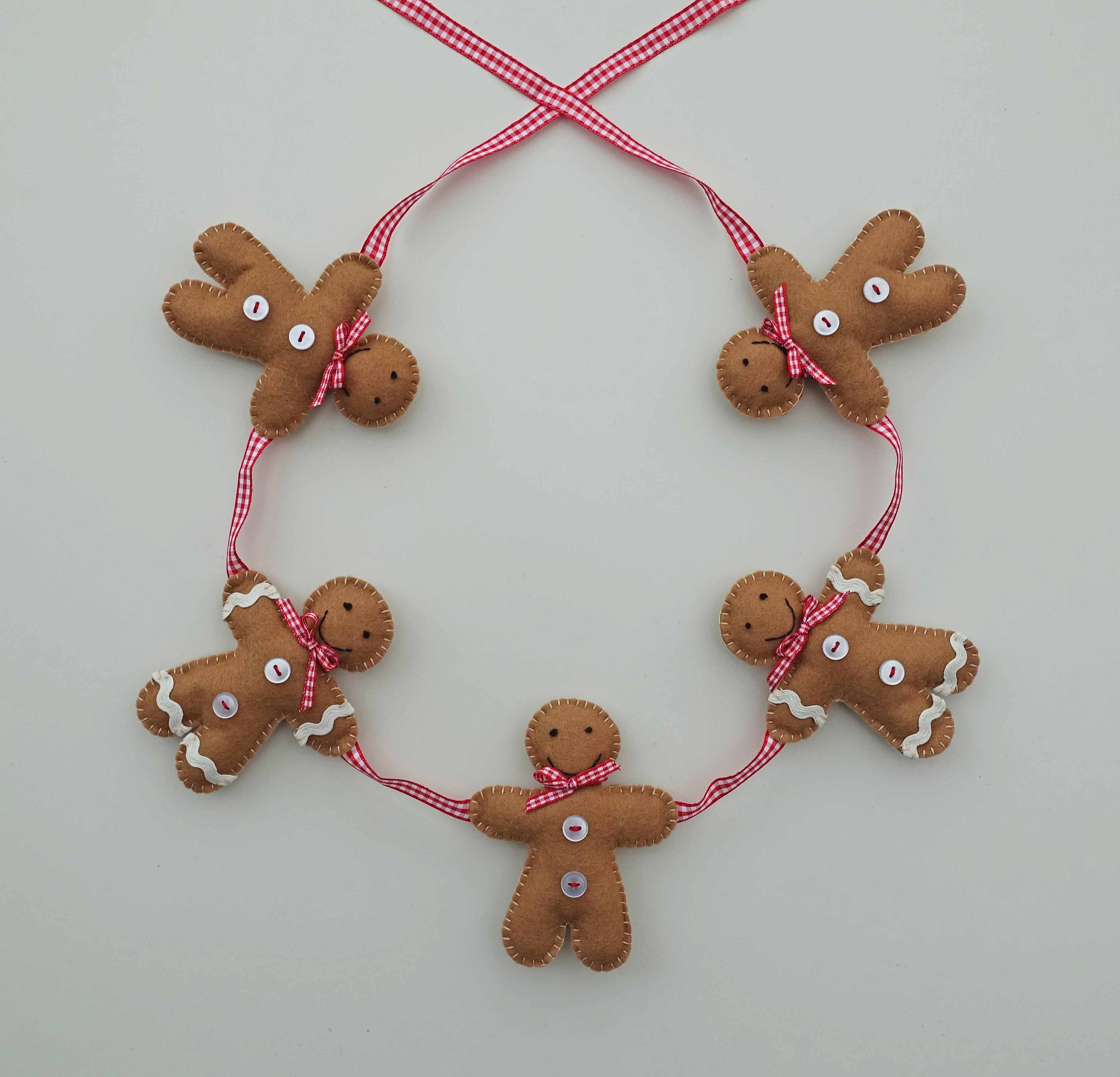 Gingerbread Man Decoration Pattern and Instructions DIY Pdf - Etsy