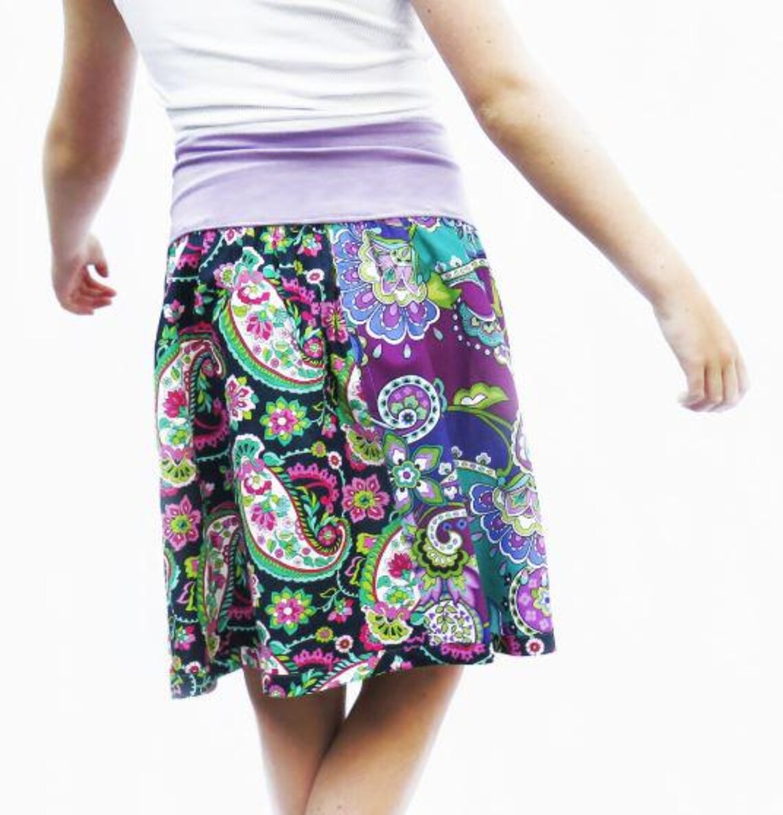 Girls Panel Skirt Sewing Pattern, Yoga Waistband, Sensory Friendly (PDF ...