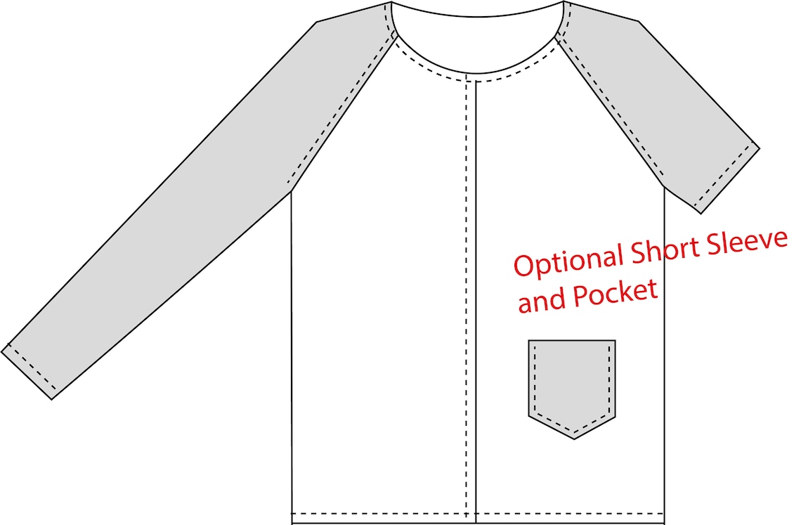 Child's Raglan T-shirt Sewing Pattern PDF. T-shirt for - Etsy