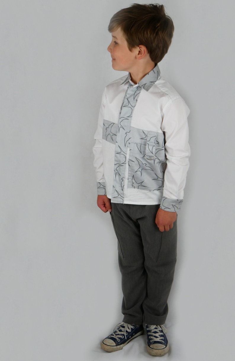 Boys Shirt Sewing Pattern PDF, Boys Dress Shirt, Sewing Patterns for ...