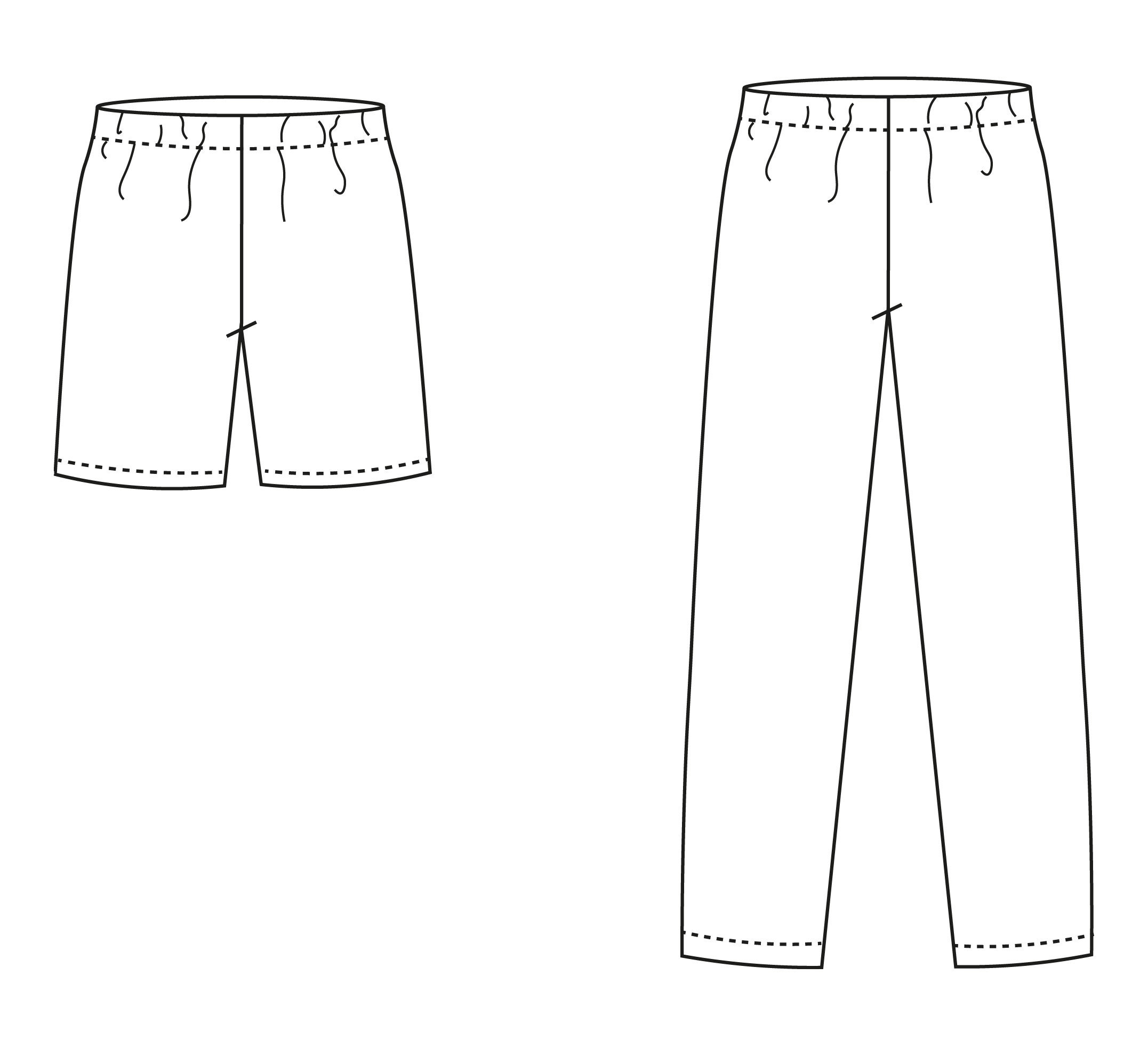 Adult Pyjama Pants Sewing Pattern, Long or Short Sleepwear Trousers - Etsy