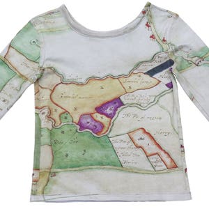 Kids Tee, Treasure Map, Sewing Pattern, Childrens T Shirt, Printed T ...