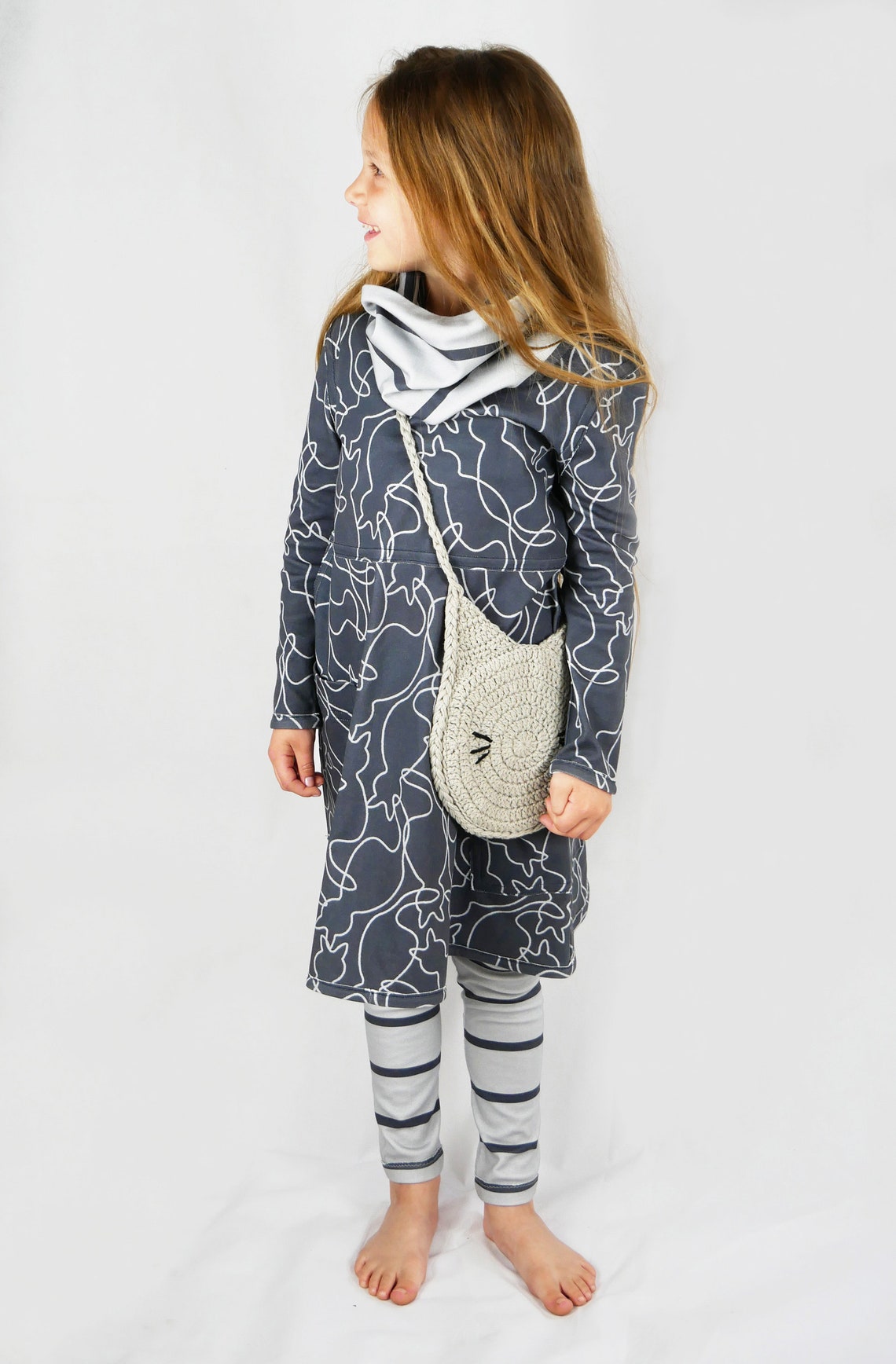 Girls Dress Sewing Pattern PDF Kids Sewing Pattern Jersey - Etsy