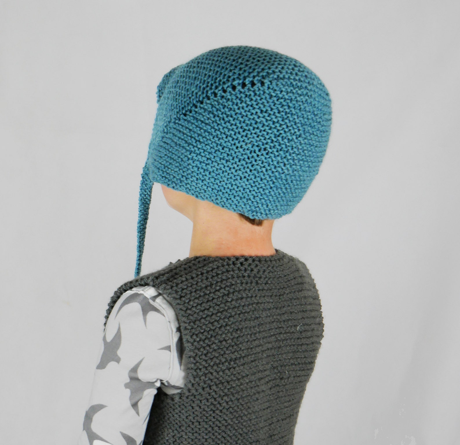 Kids Bonnet Knitting Pattern, Boys Knitted Helmet, Girls Bonnet ...