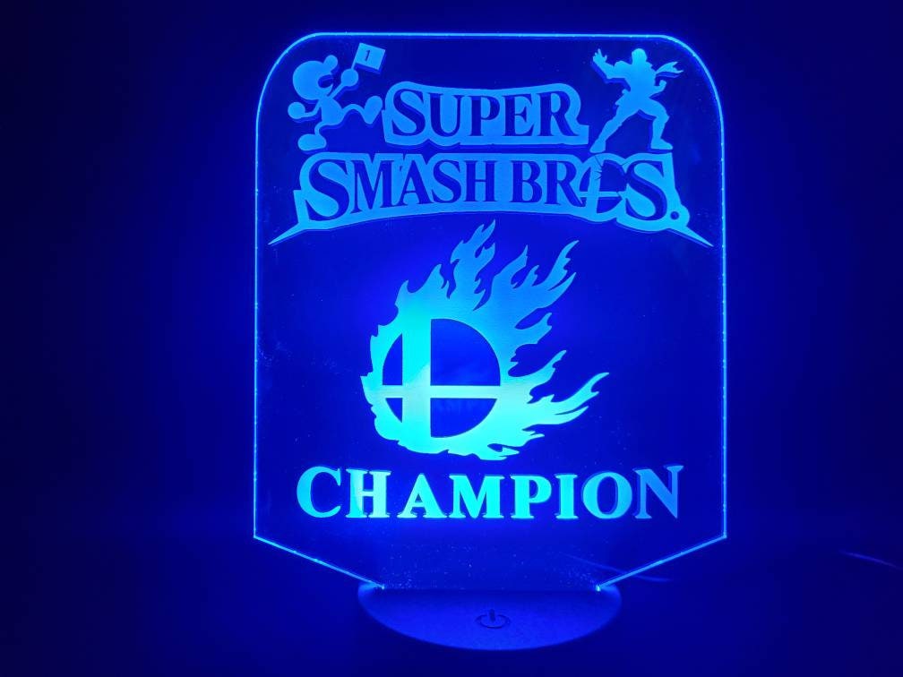 Super Smash Brothers Trophy Award Smash Bros Trophy Smash - Etsy