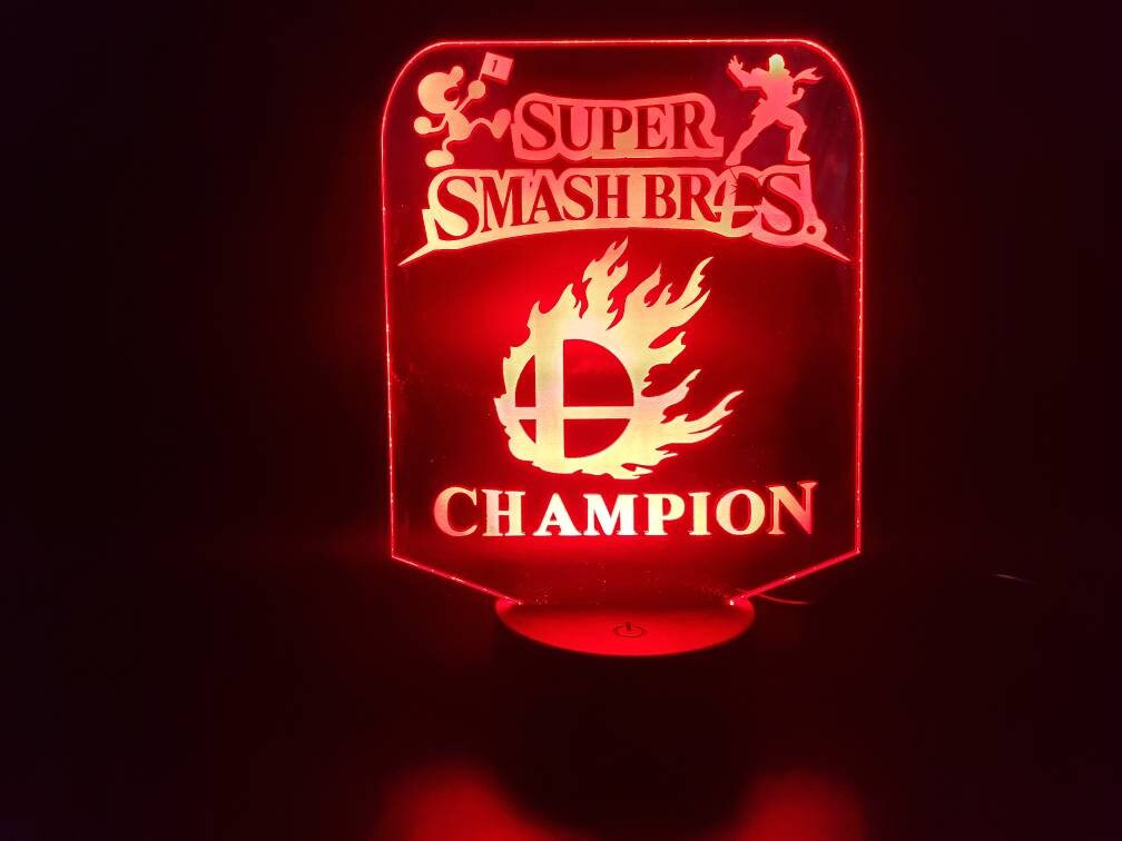 Super Smash Brothers Trophy Award Smash Bros Trophy Smash - Etsy