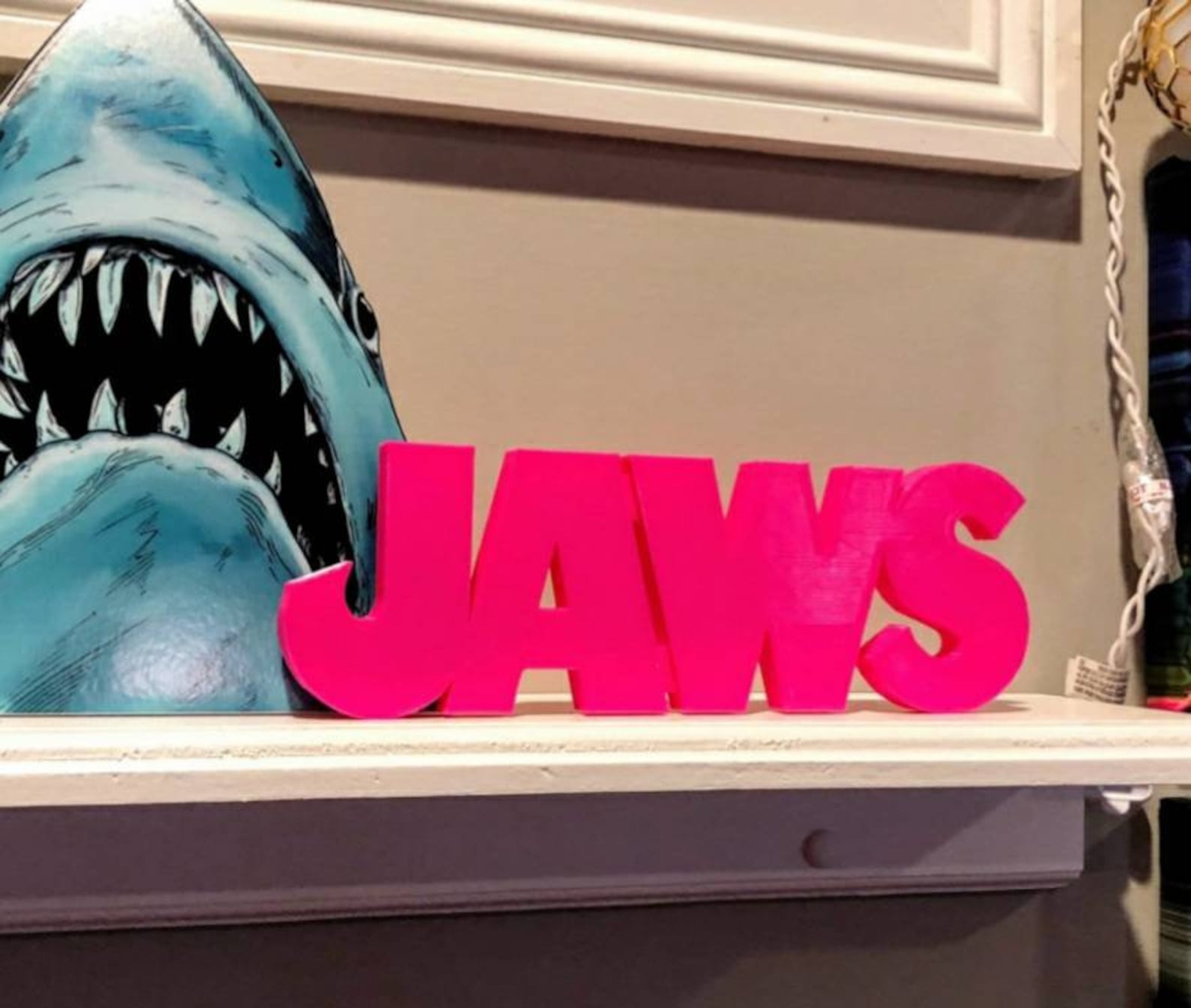 JAWS Movie Shelf Display Logo Horror Film Collection Jaws - Etsy