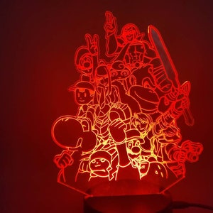 Nintendo Smash Bros Characters LED Light Gift - Etsy