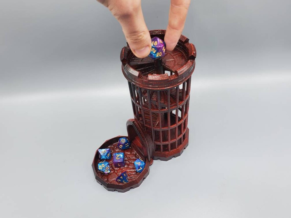 Spiral Dice Tower And Tray Dice Tower Dice Tray Dungeons | Etsy