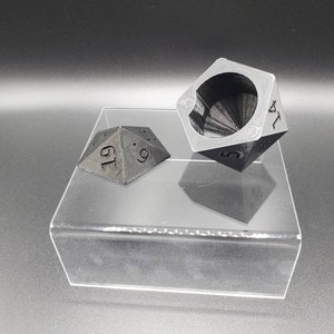 Magnetic D20 Dice Box | Tray | Holder | Storage | Dice | DND | Rollplay ...