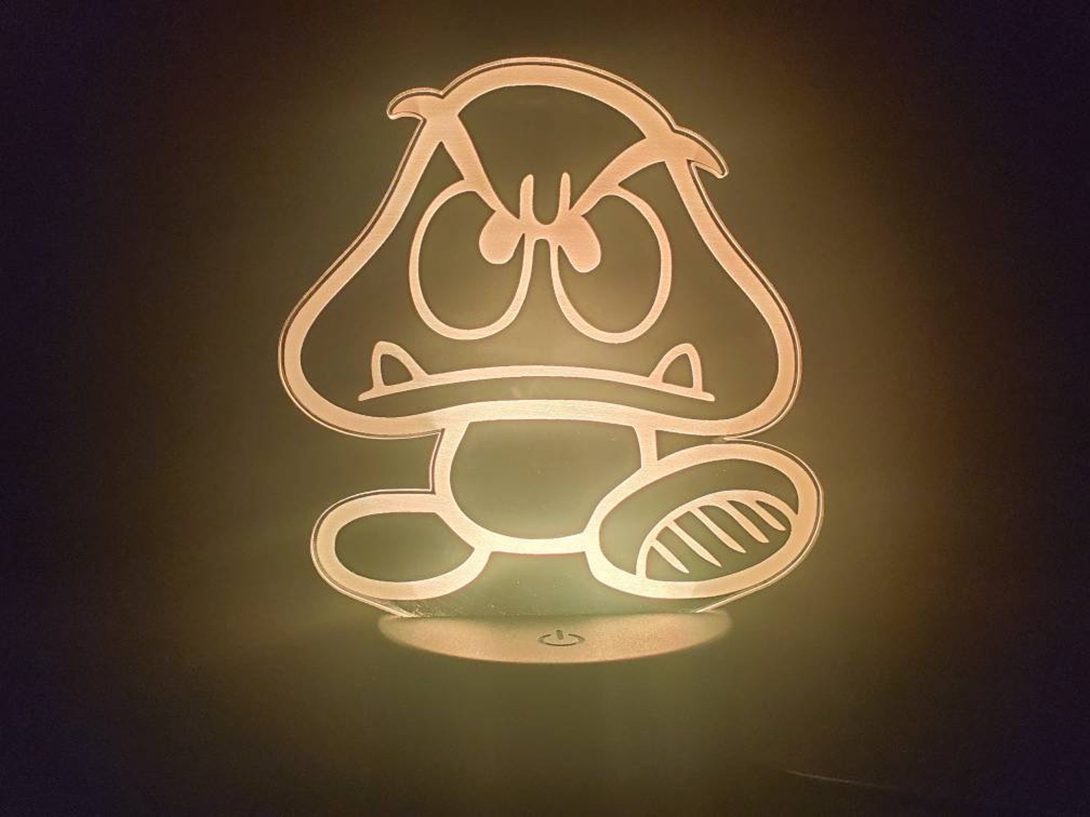 Super Mario Goomba Gameroom LED Lamp - Etsy