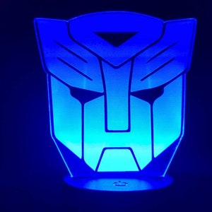 Transformers Decepticon Game Room Lamp - Etsy