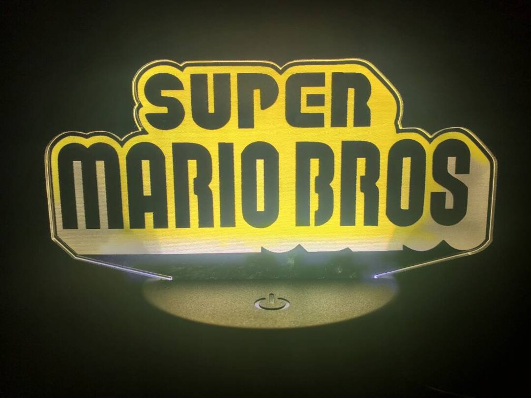 Super Mario Bros Gameroom Led Lamp - Etsy