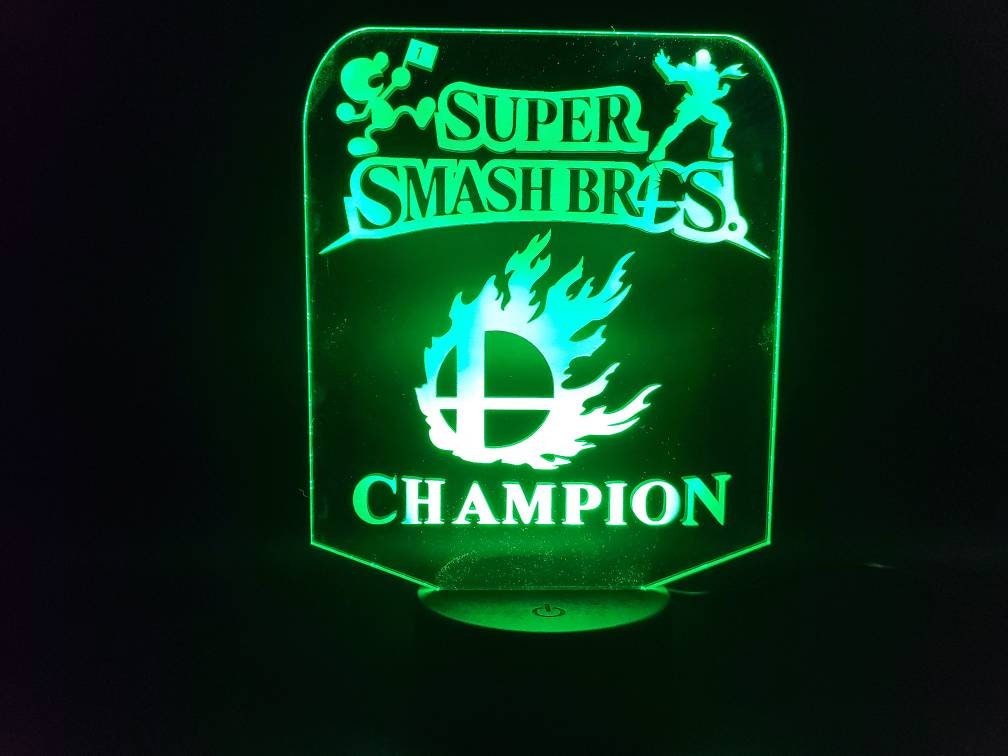 Super Smash Brothers Trophy Award Smash Bros Trophy Smash - Etsy