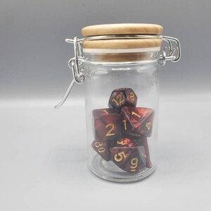 Dungeons and Dragons Dice Jar | Dice Box | Dice Set | DND - Etsy