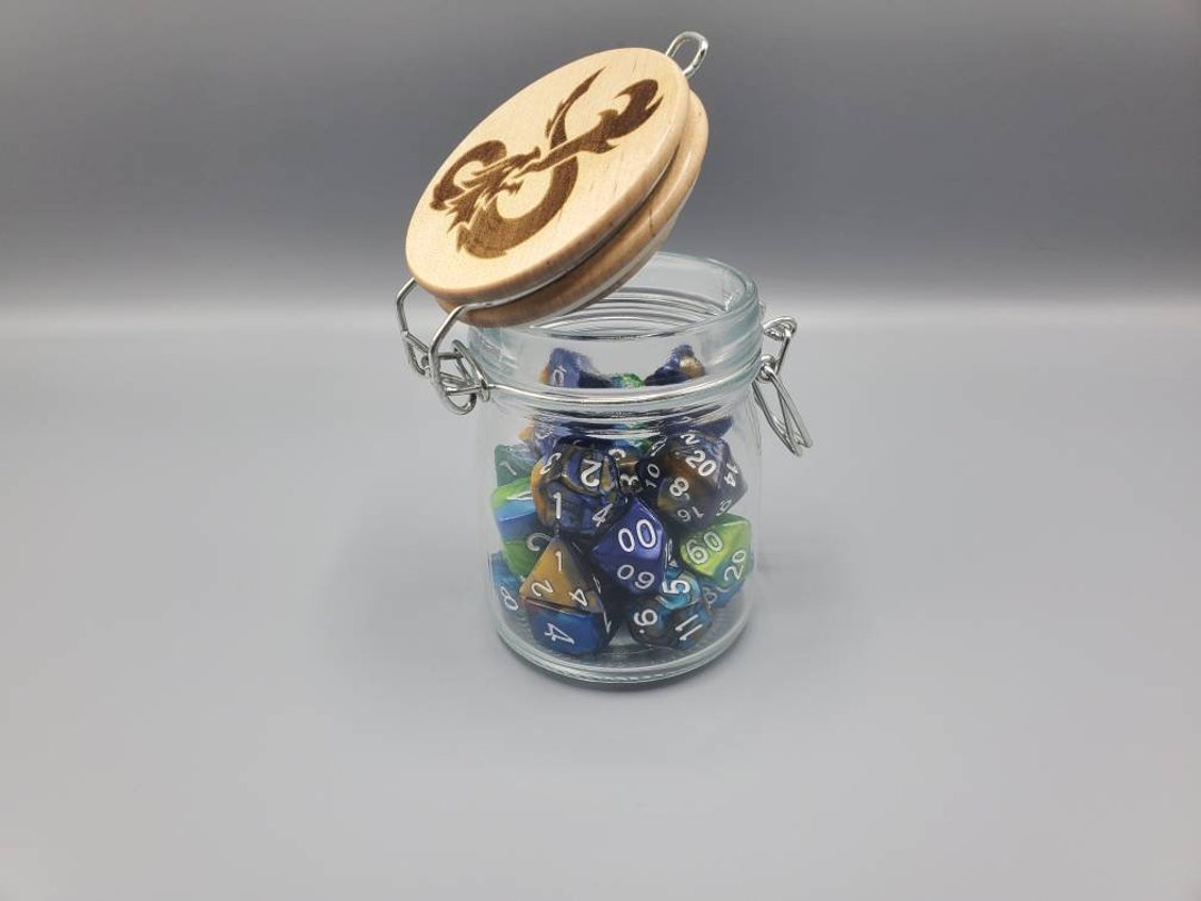Dungeons and Dragons Dice Jar | Dice Box | Dice Set | DND - Etsy