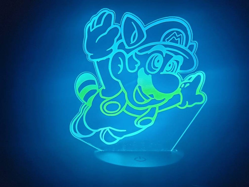 Super Mario Bros Gameroom Led Lamp - Etsy