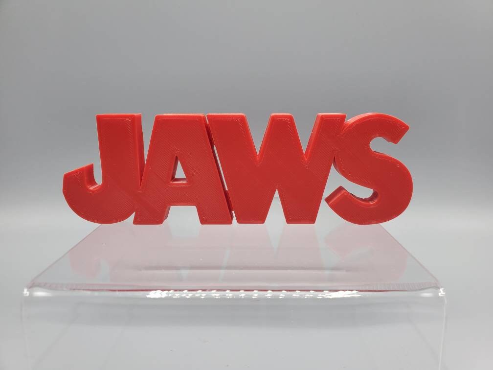 JAWS Movie Shelf Display Logo Horror Film Collection Jaws - Etsy