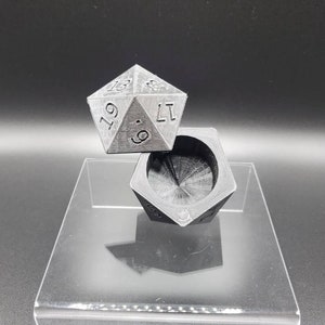 Magnetic D20 Dice Box | Tray | Holder | Storage | Dice | DND | Rollplay ...
