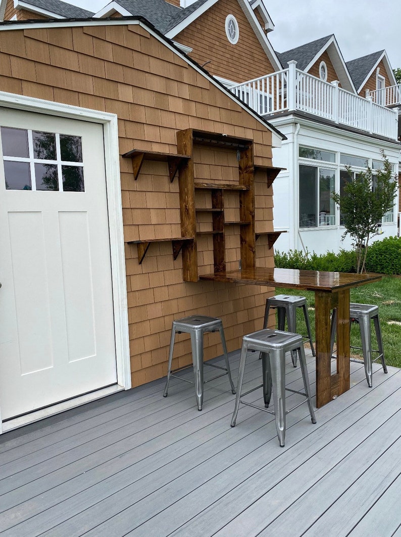 DELUXE (version 1) Murphy Bar, Wall Mount Bar, Hanging Bar, Liquor ...