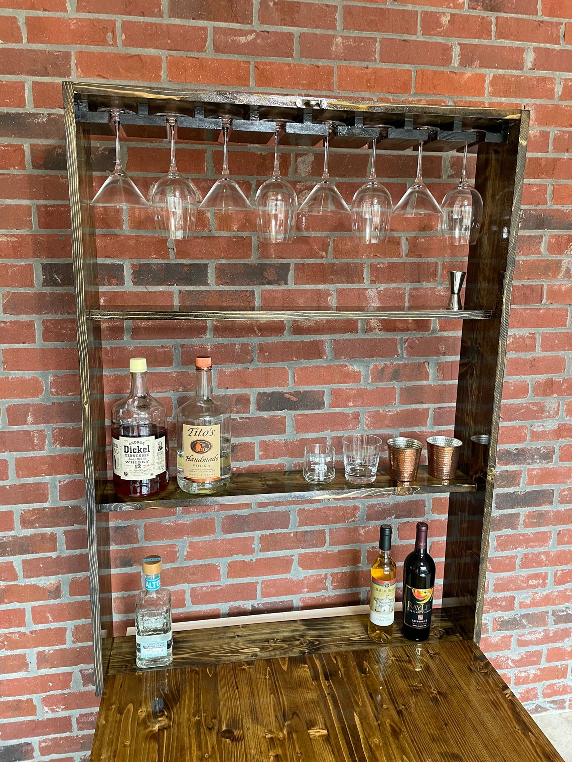 DELUXE (version 2) Murphy Bar, Wall Mount Bar, Hanging Bar, Liquor ...