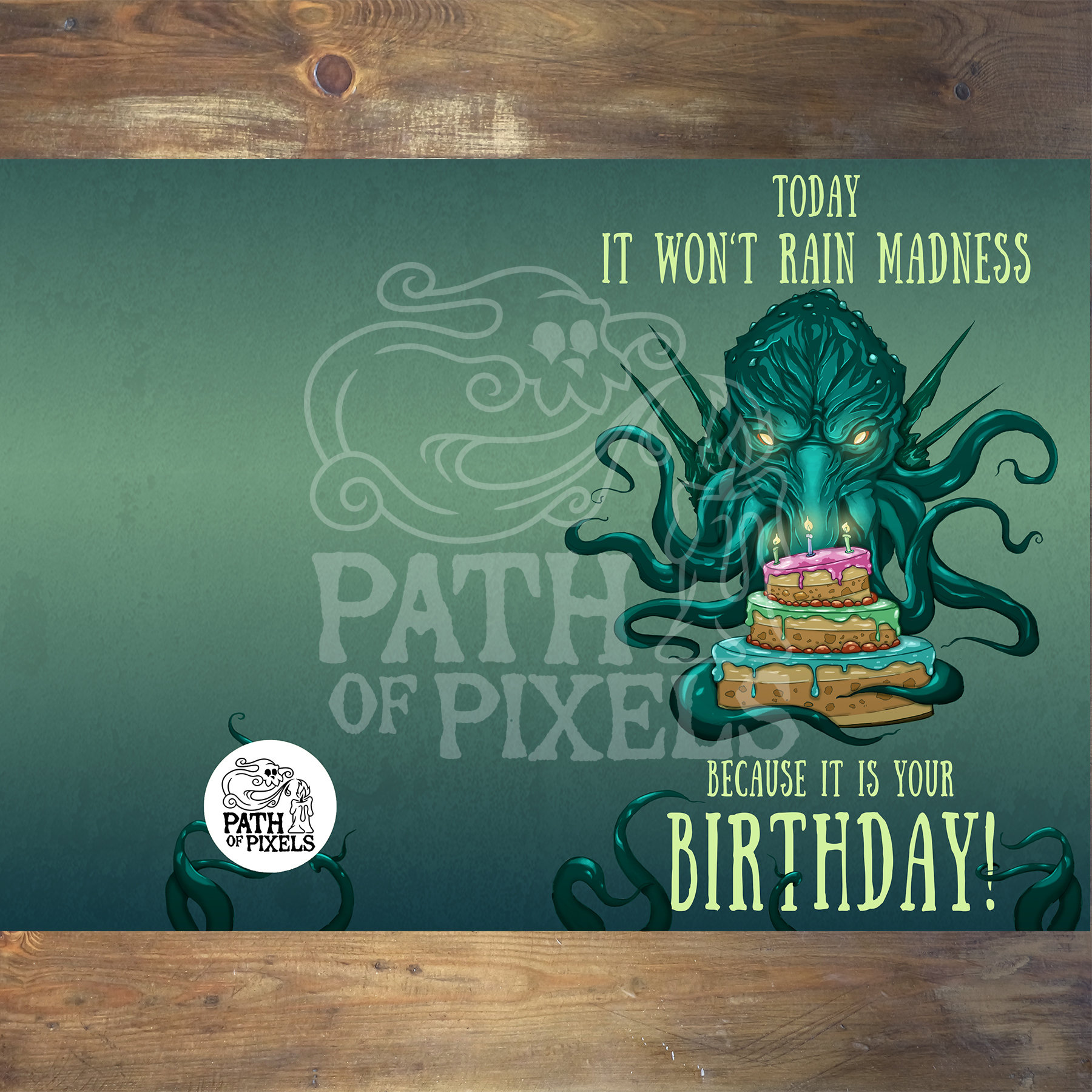 Cthulhu Birthday Card Lovecraft Birthday Card Nerdy Birthday - Etsy ...
