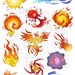 Fire Magic Clipart Set - Fantasy Magic Spells, Fire Clipart, Magic Fire ...