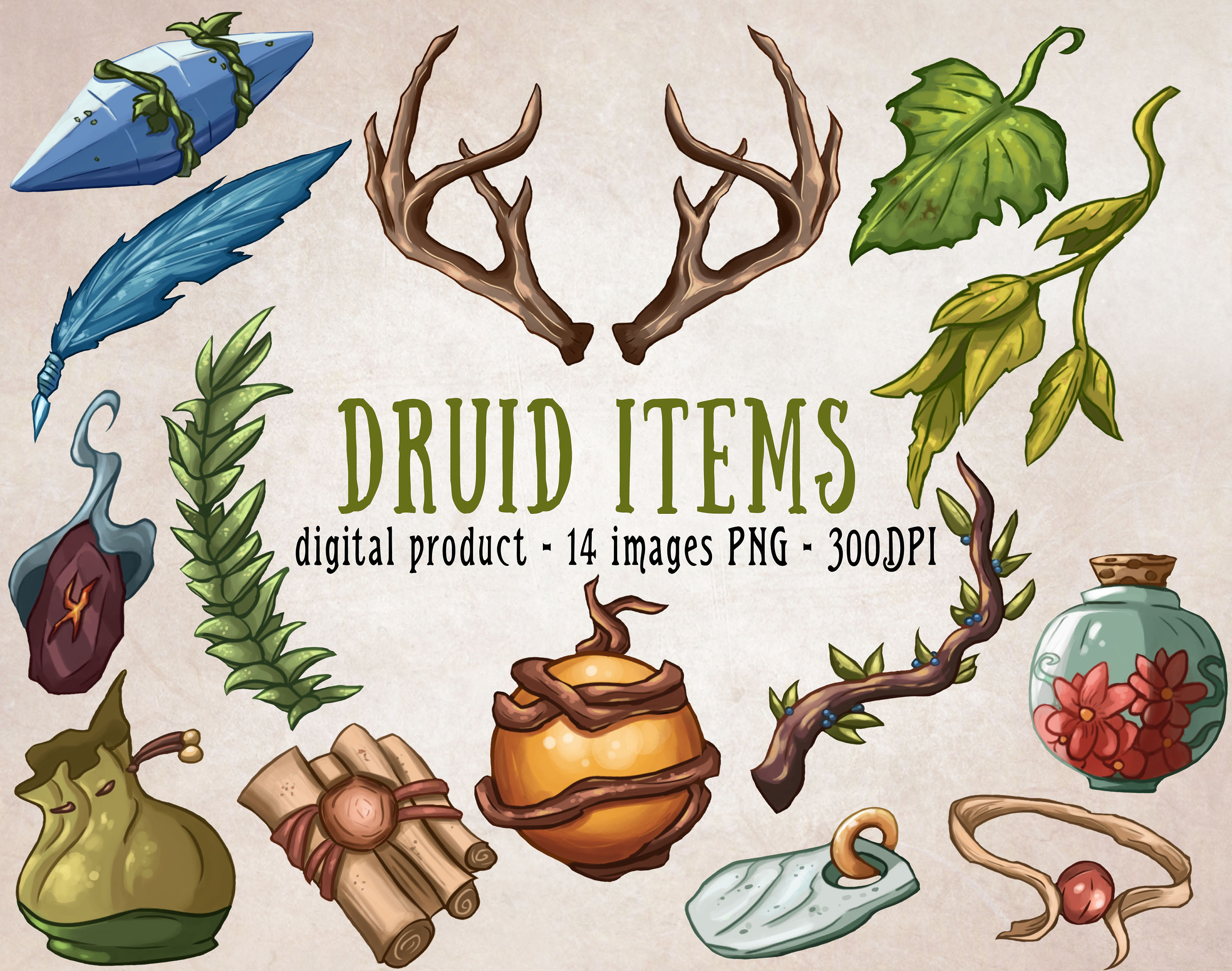 Druid Nature Clipart Dnd Druid Clipart Nature Clipart - Etsy Norway