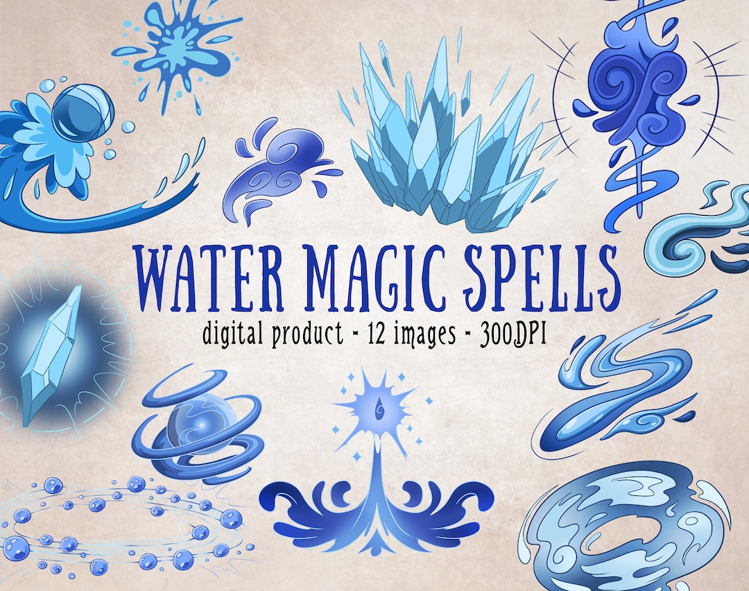 Water Fantasy Art, Magic Clipart, Magic Spell, Water PNG, Fantasy ...