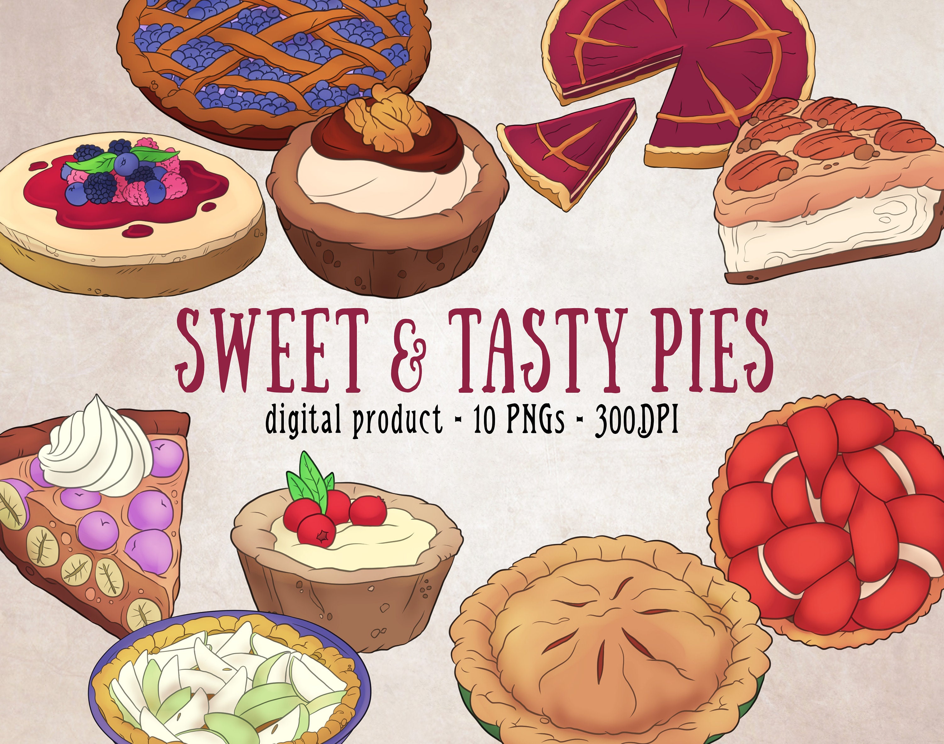 Blueberry Pie Clip Art