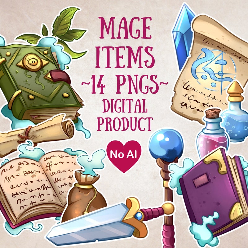 Fantasy Items Clip Art - Etsy