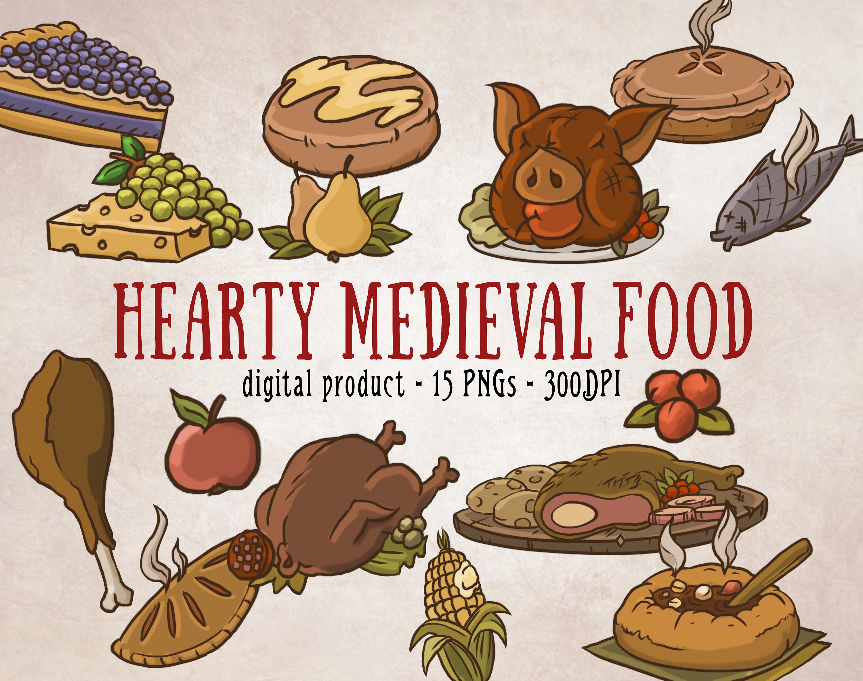 Medieval Feast Clipart