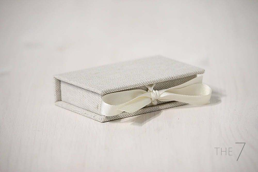 Linen Box With Usb Linen Usb Packaging Wedding Usb Case - Etsy Canada