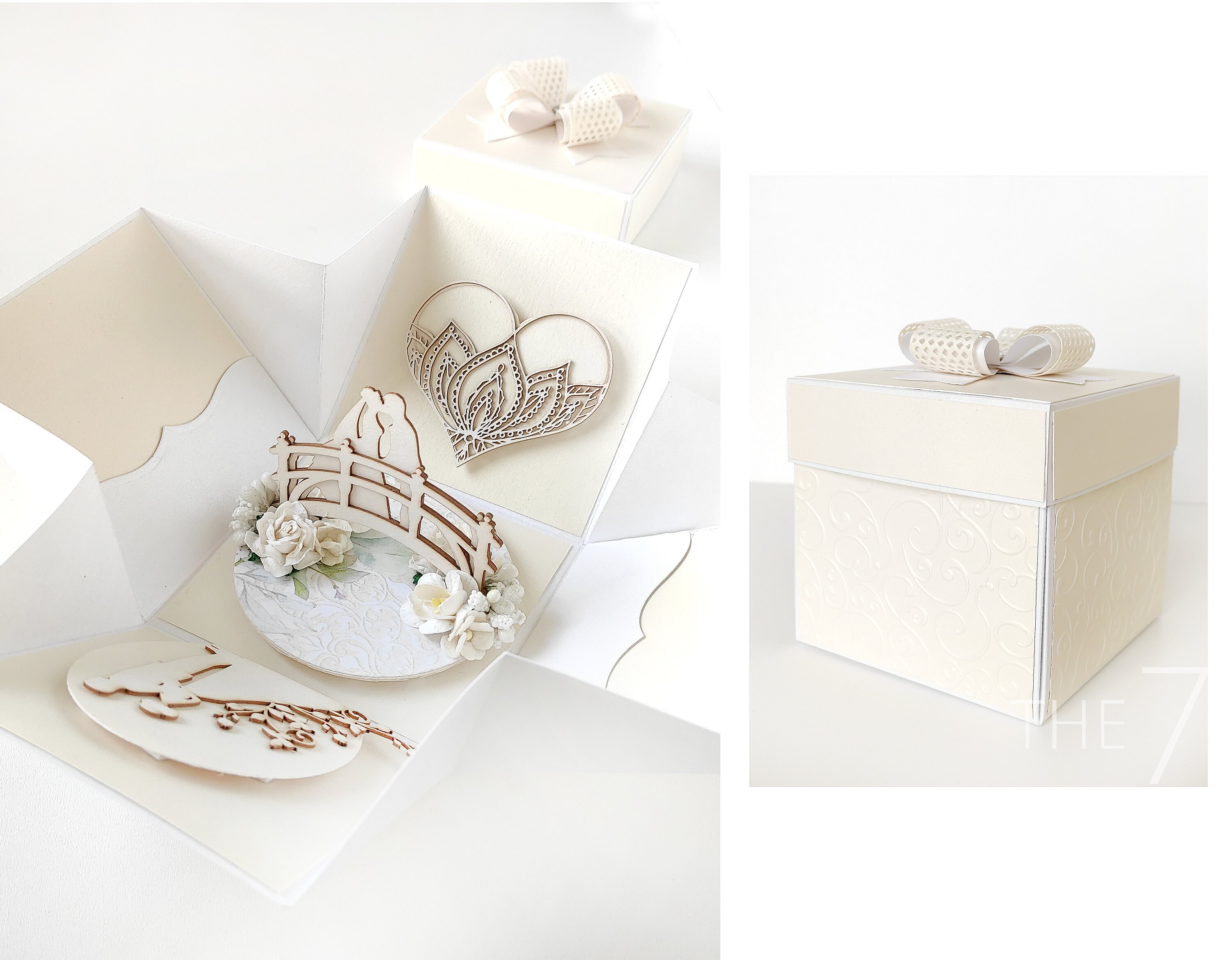 Explosion Box With Wooden Bridge Couple Celebration Gift Box - Etsy