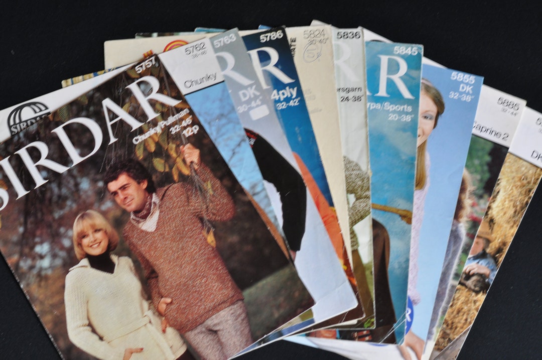 VINTAGE - Original SIRDAR Knitting Crochet Pattern - 5757, 5762, 5763 ...