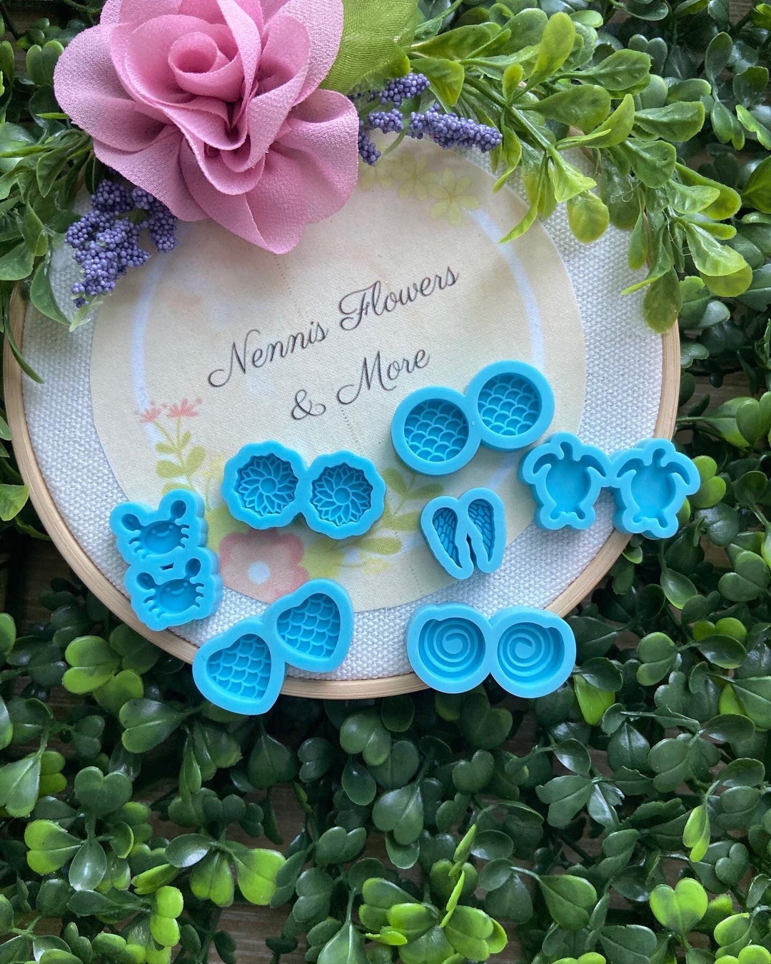 Mini Silicone Stud Earring Mold/resin, Epoxy, UV Resin Molds/ Polymer ...