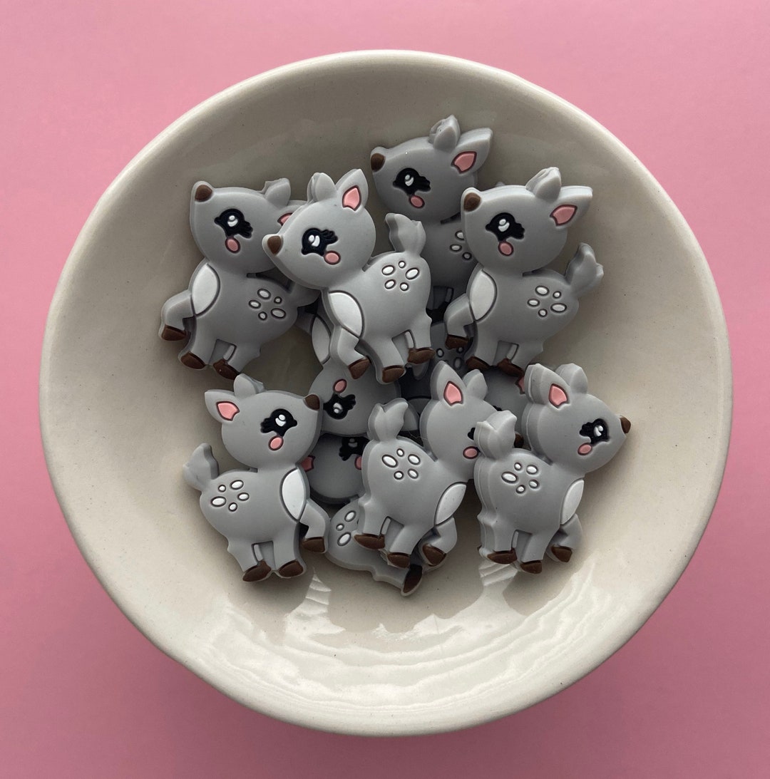 Silicone Deer Bead 100% Food-grade Silicone Great for Pacifier Clips - Etsy