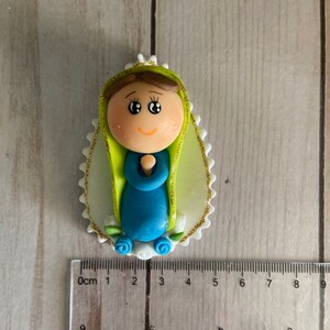 Virgin Mary Polymer Clay, Handmade Great for Favors, Rosary or Any ...
