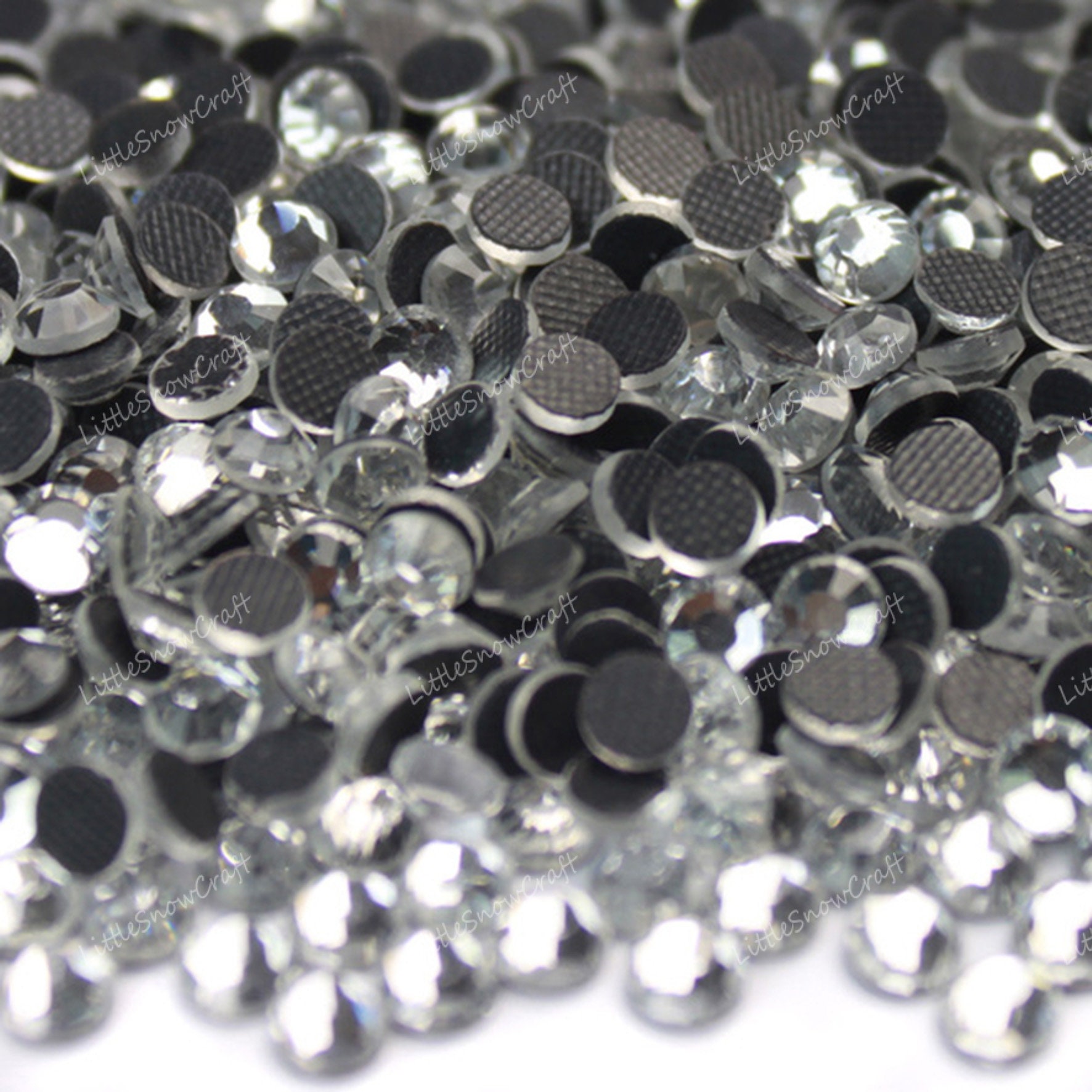 DMC Glass Hot Fix Crystal Flat Back Iron on Rhinestone - Etsy UK