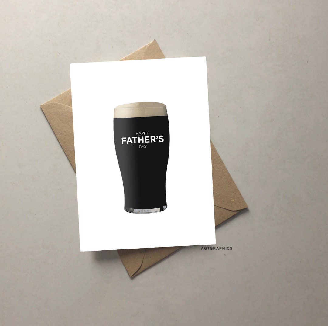 Custom Guinness Card Happy Birthday Dad Father's Day Dad Card Fathers ...