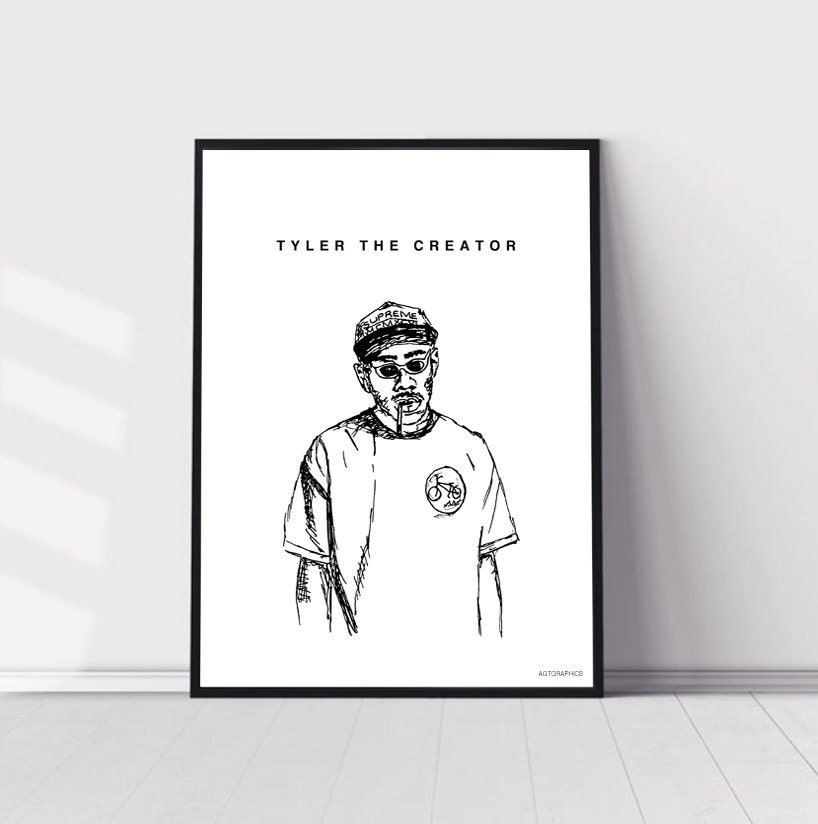 Tyler the Creator INSPIRED art Tyler the Creator print | Etsy