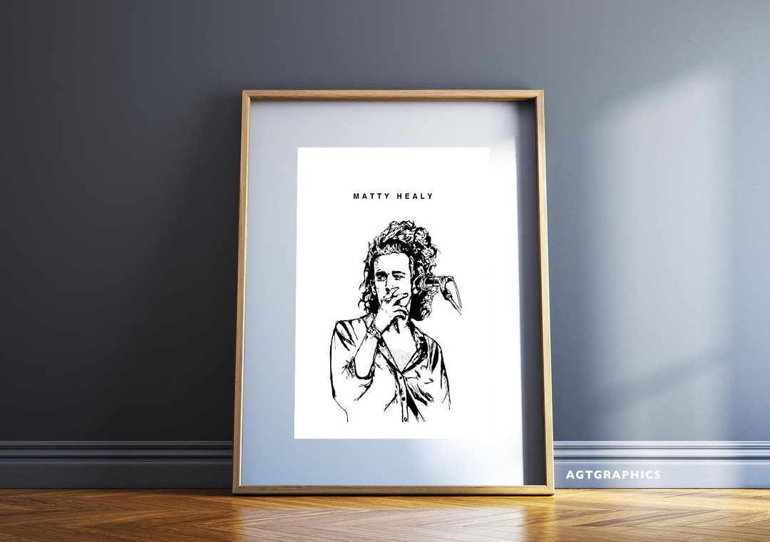 Matty Healy 1975 INSPIRED Art Matty Healy Music Poster the 1975 Matty ...