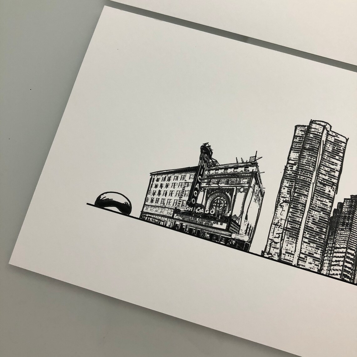 Custom Skyline|signed Commissioned Skyline of Landmarks|create Your Own ...