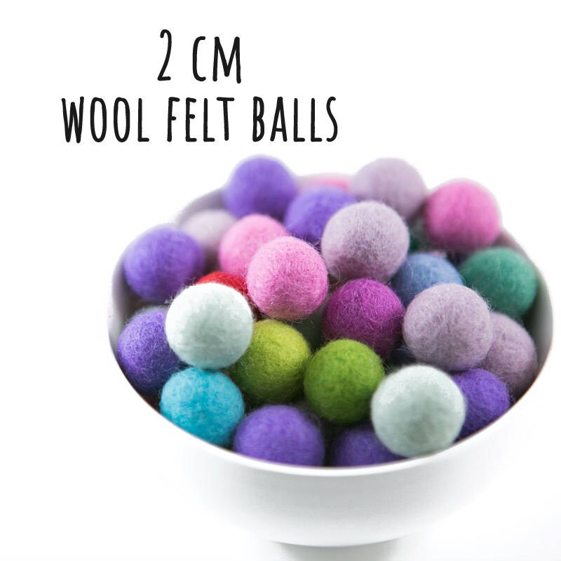 Wool Felt Balls - Etsy