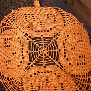 Halloween Pumpkin Doily - Etsy