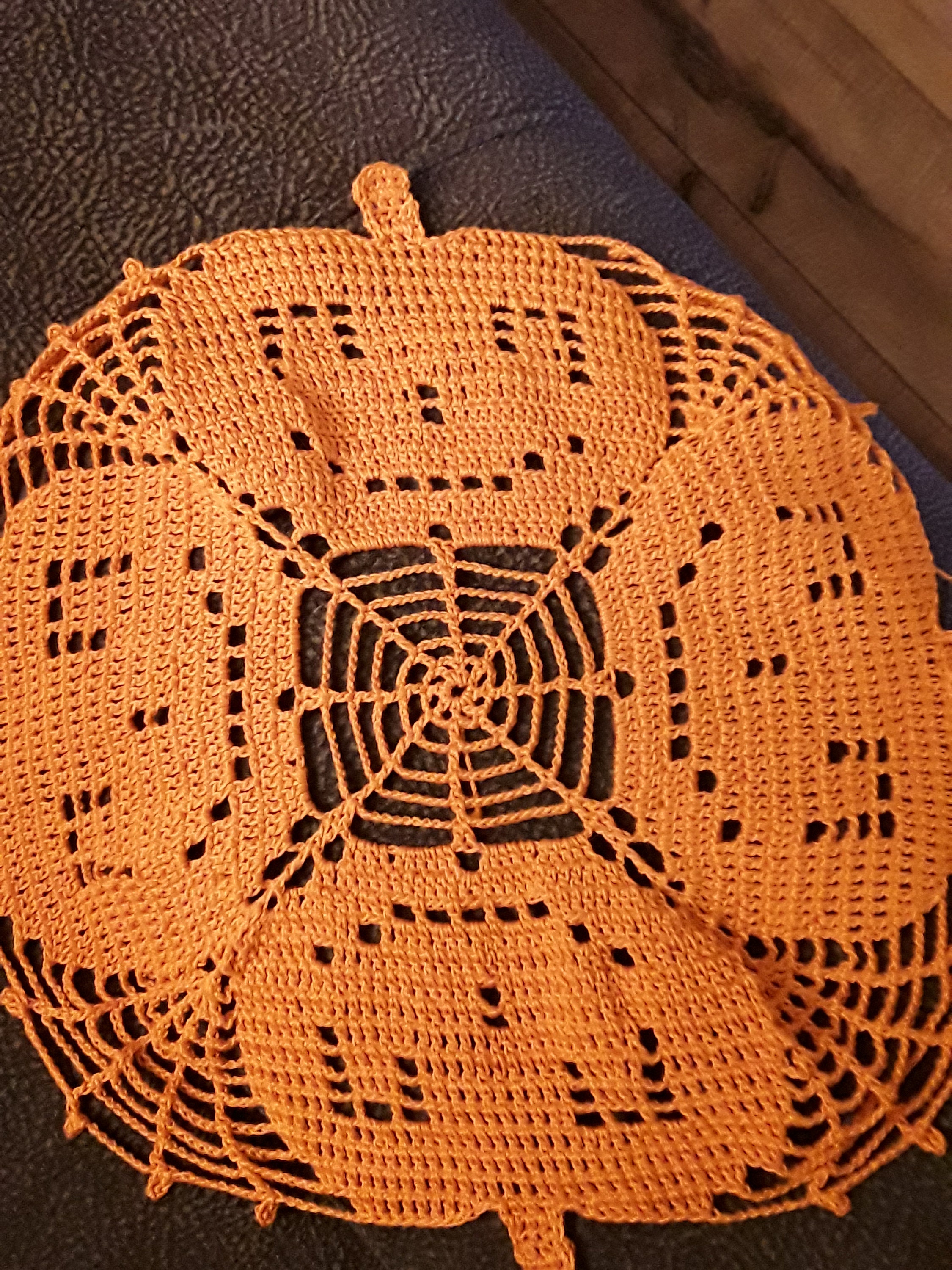 Halloween Pumpkin Doily - Etsy