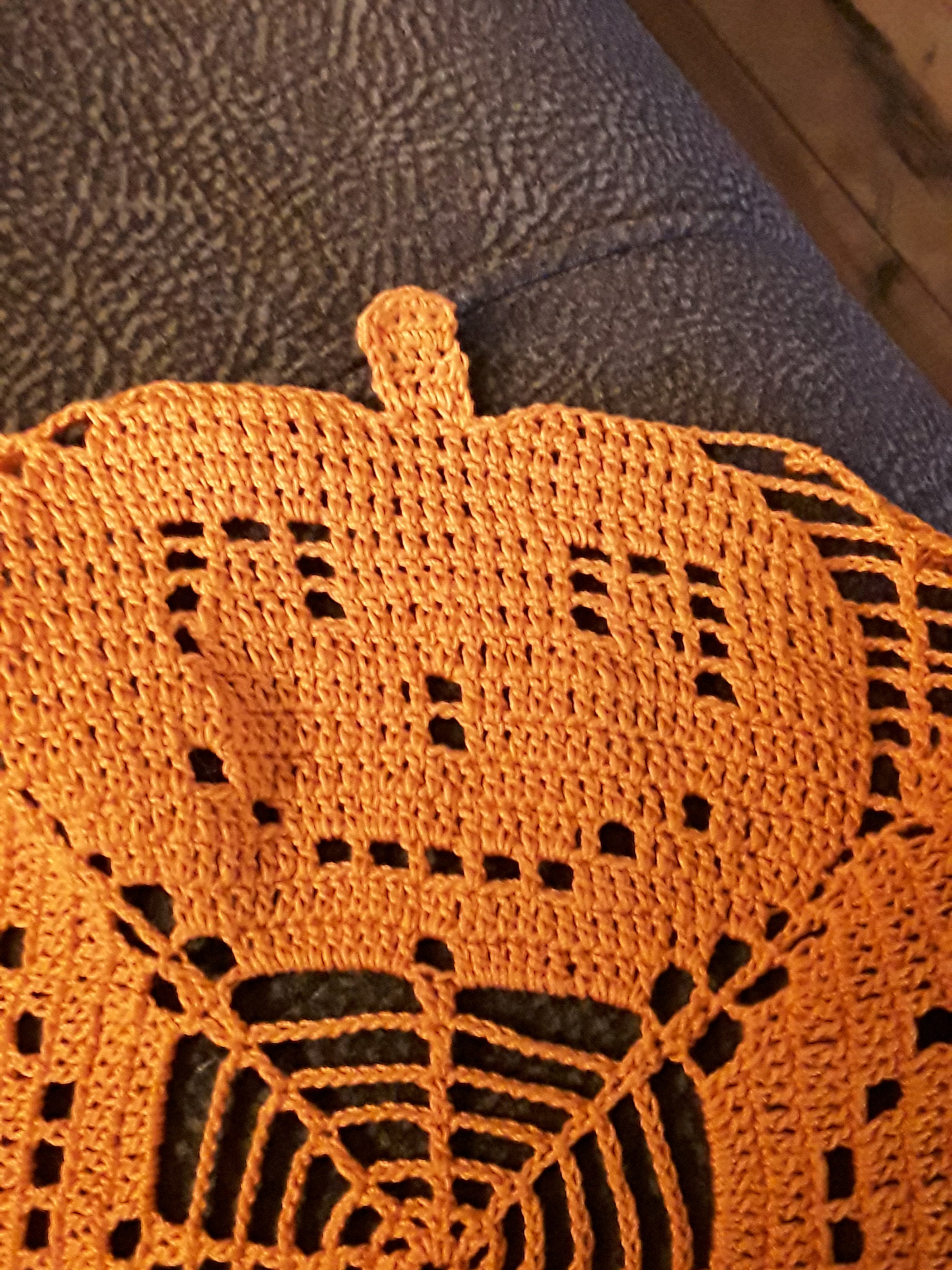 Halloween Pumpkin Doily - Etsy