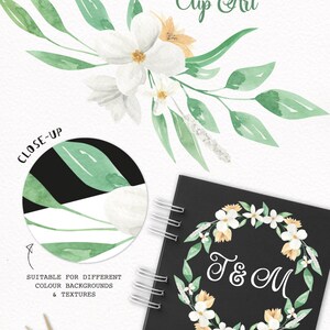 Watercolour Floral Clipart 7 Bouquets Arrangements Wedding Hand Painted ...