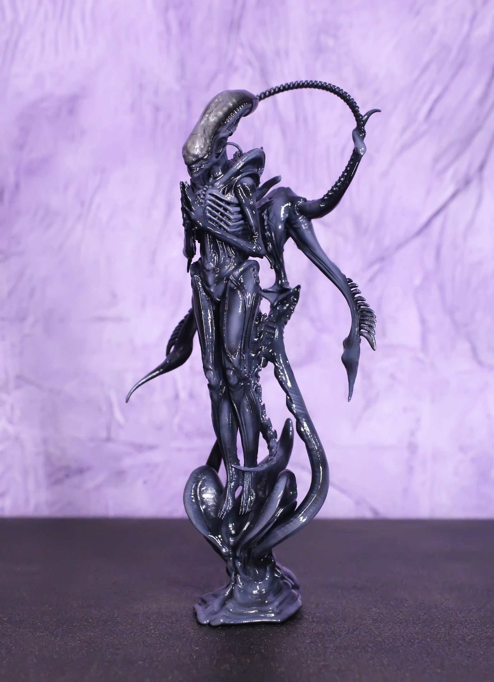 Alien xenomorph figure fan art aliens universe inspired | Etsy