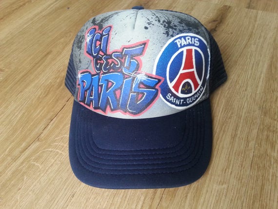 Casquette graffiti custom caps originale graff PSG | Etsy